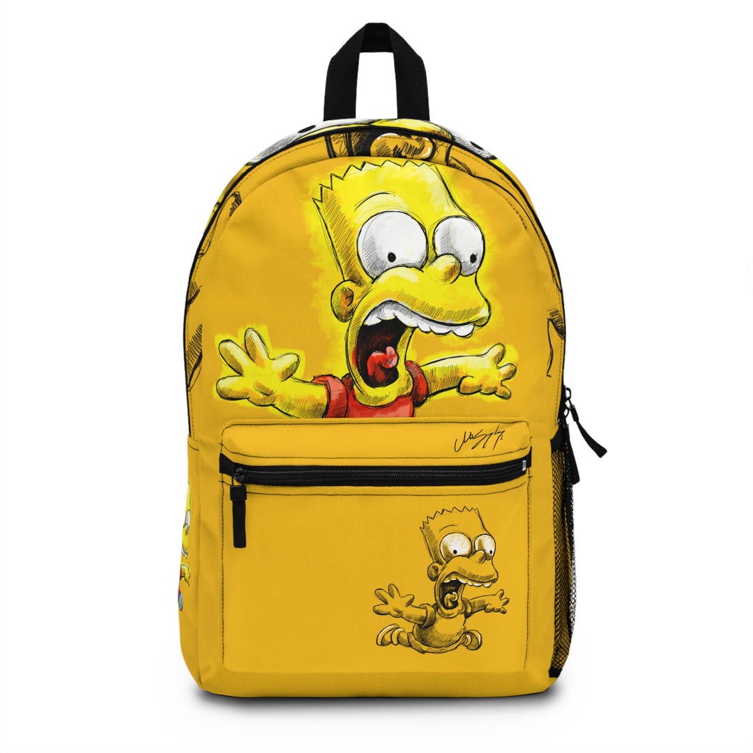 Bart, Simpsons, Cartoon Character Backpack for Students, Toddler ...