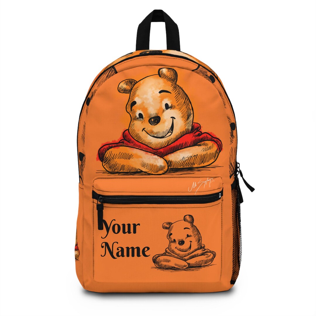 Personalized Cartoon Character Backpack Custom Name, Unisex Bag for ...