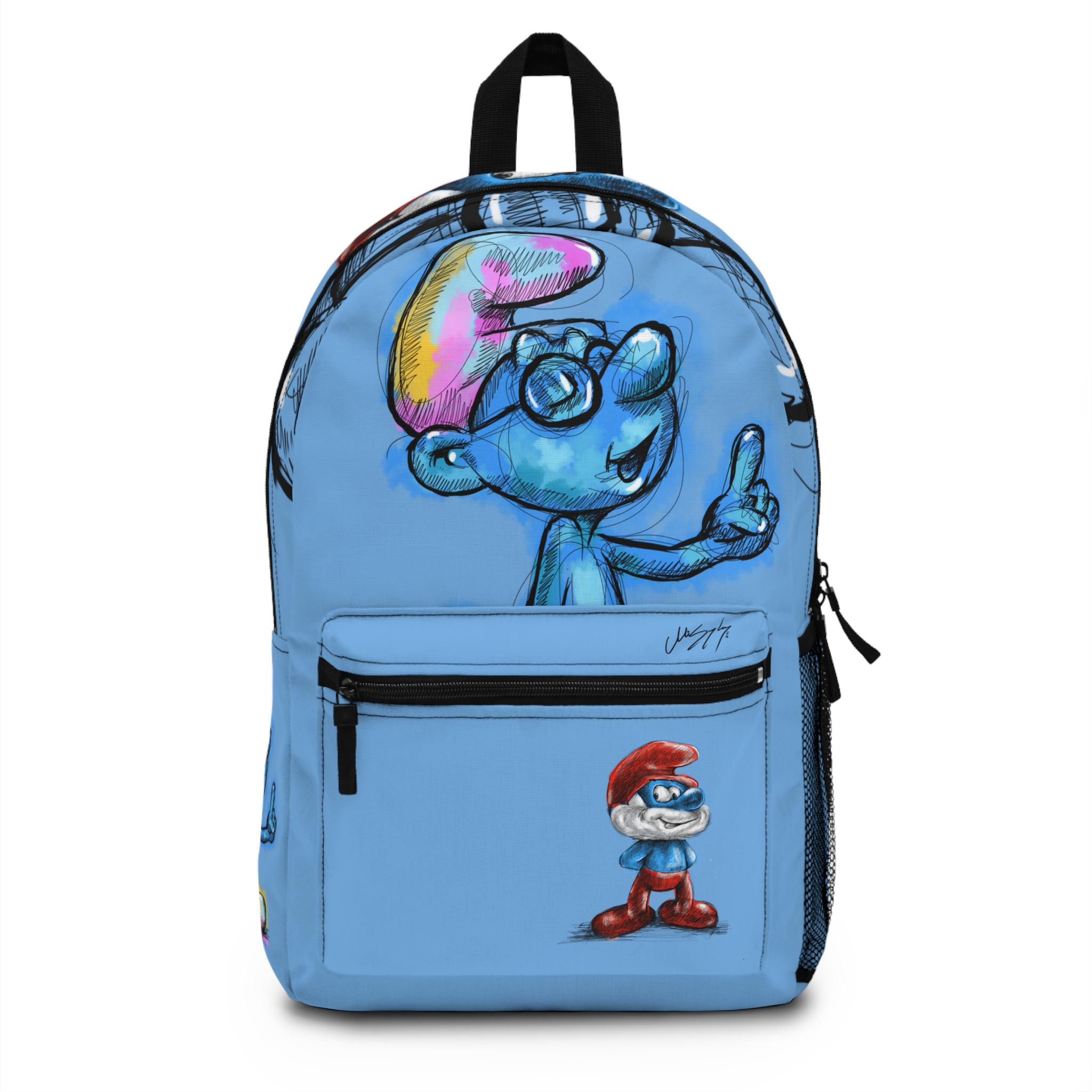 Smurfs, Backpack, Cartoon Character Backpack for School, Backpack, Bag ...