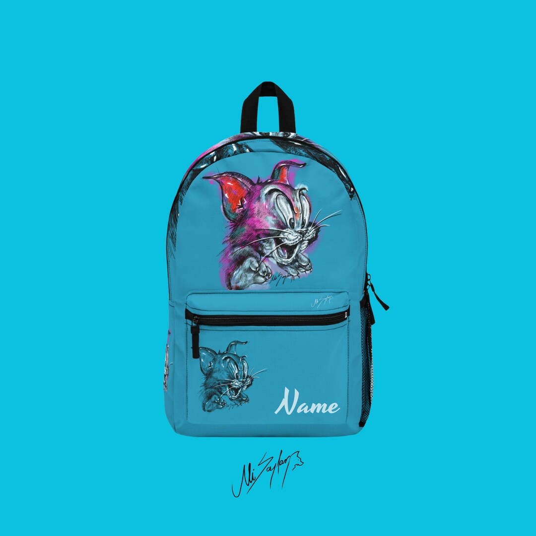 Customizable Cartoon Backpack, Tom and Jerry Bag, Kids School Bag. - Etsy