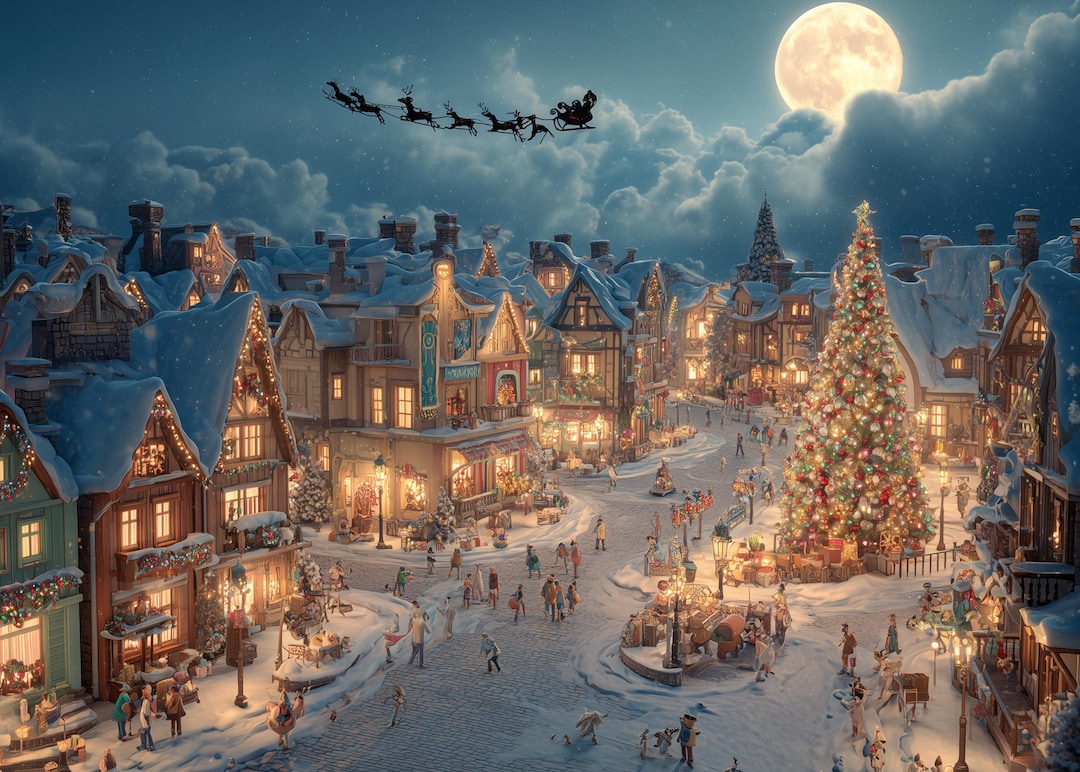 Pick A Tale-town Christmas Jigsaw Puzzle, Holiday Game or Gift for ...