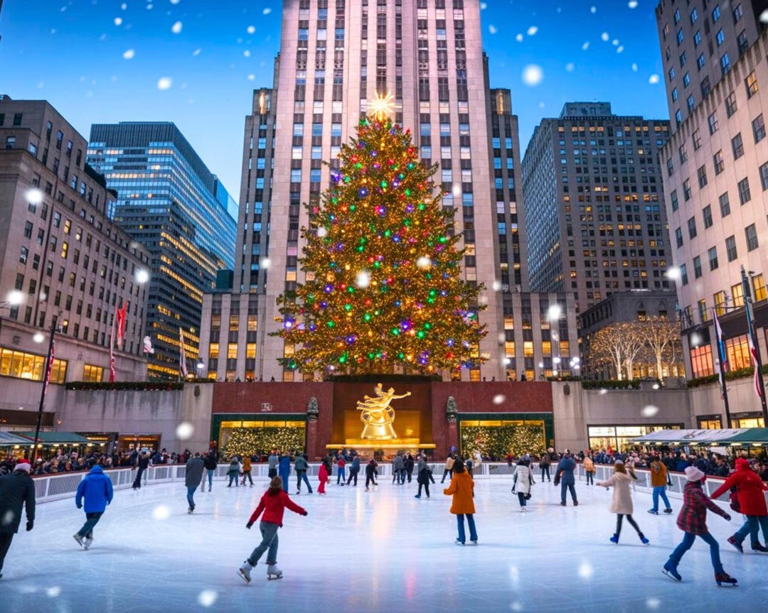 Pick A Tale- Rockefeller Center Christmas Tree Puzzle, Holiday Ice Rink ...