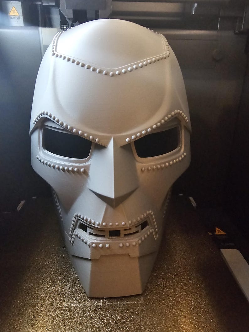 RDJ Doctor Doom Mask - Mask Cosplay - 3D Printed Mask - Etsy