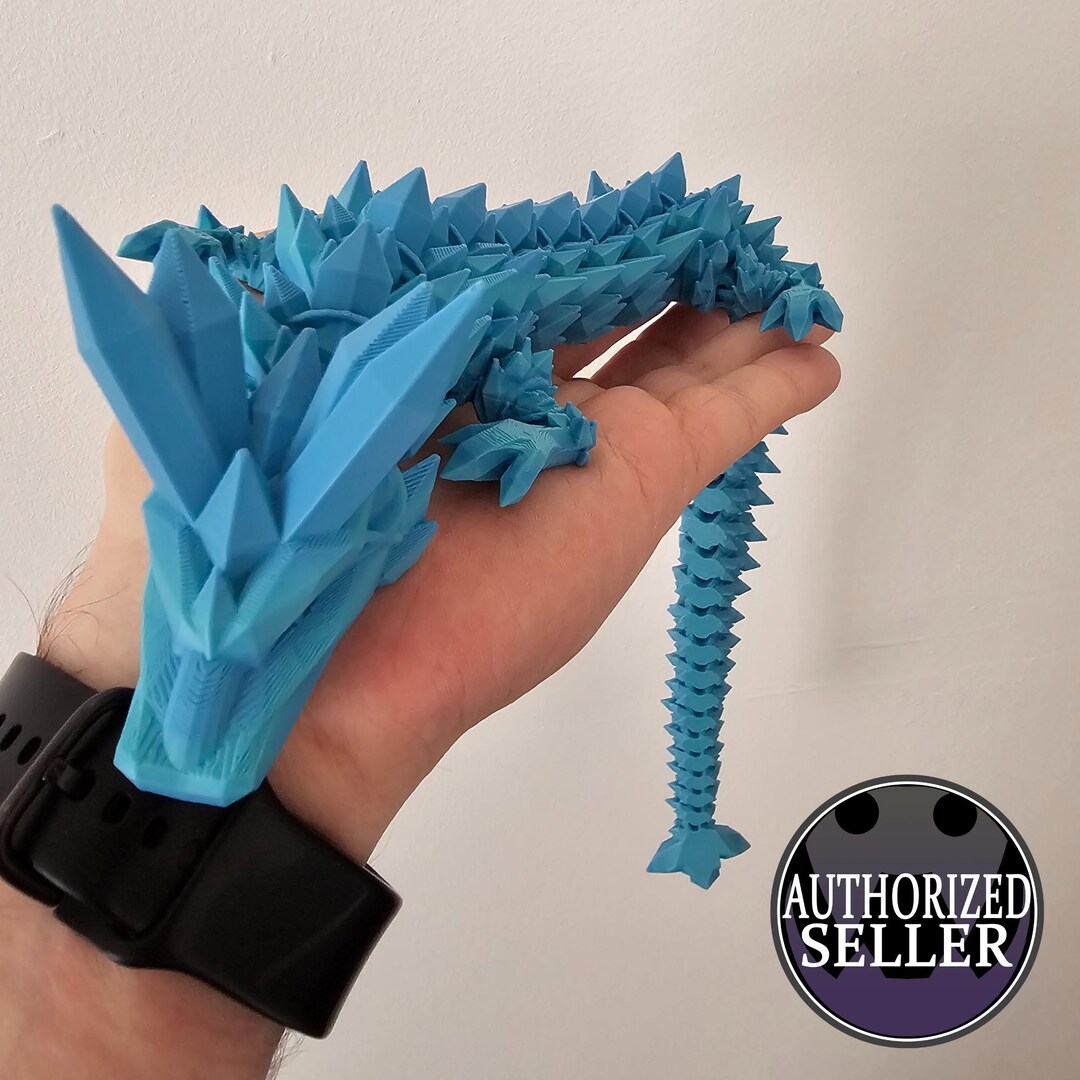 Large Crystal Dragon Fidget Articulated and Flexible Dragon - Etsy