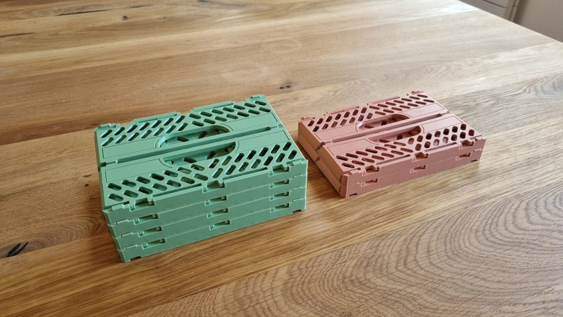 Stackable Storage Crate,collapsible Craft Organiser Box,pastel Color ...