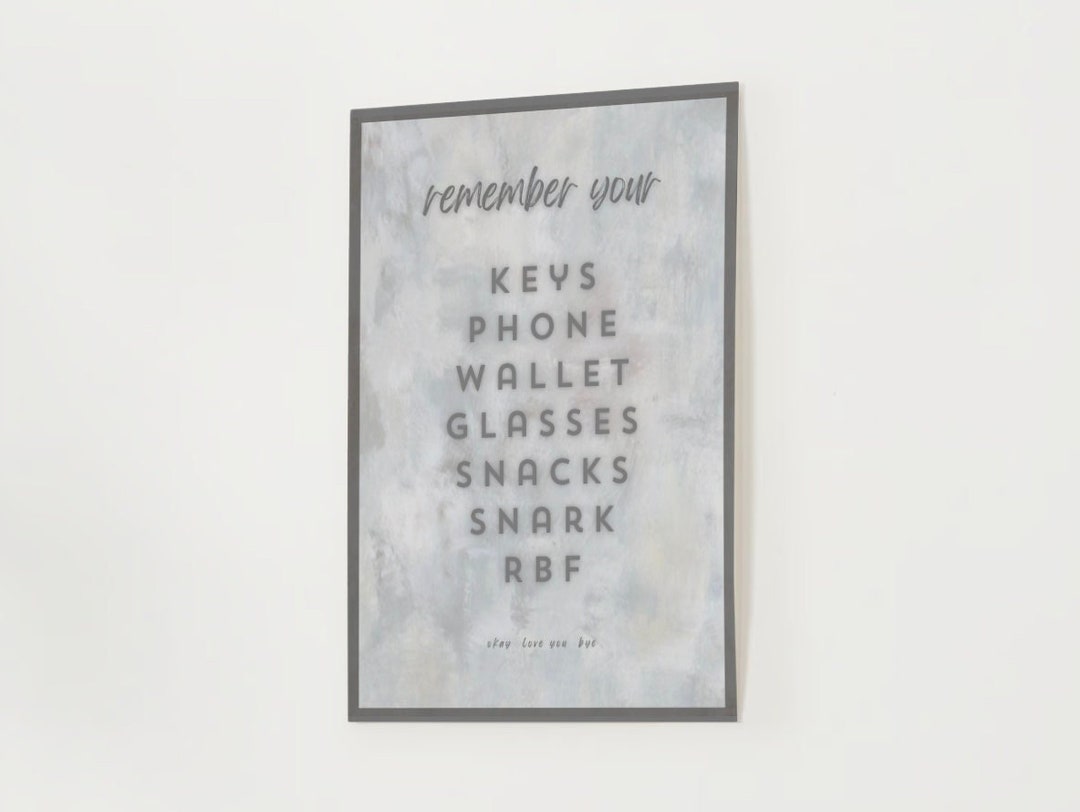 Front Door Reminder Digital Print | Reminder Wall Art | Entry Wall ...
