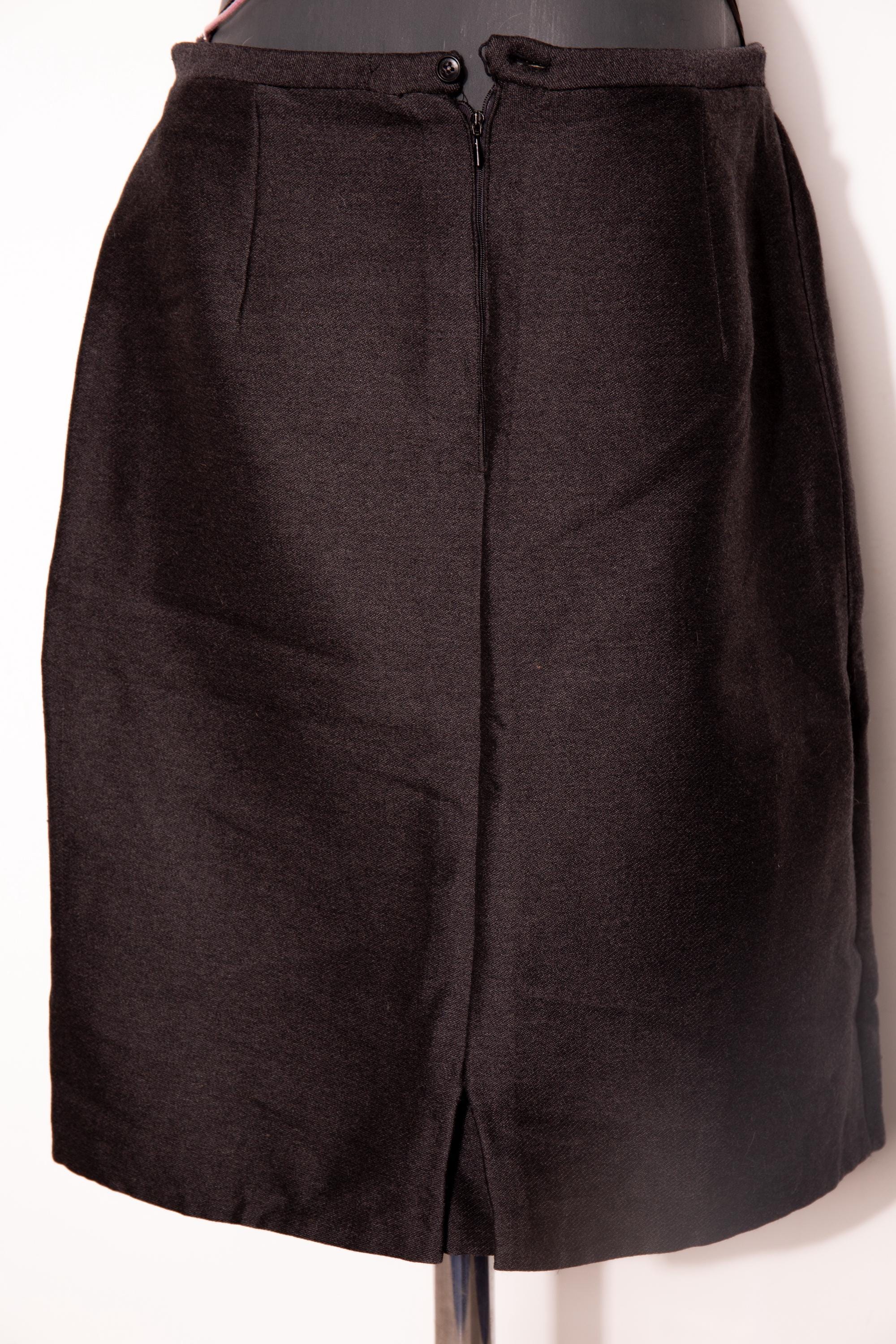 Vintage Wool Skirt - Etsy
