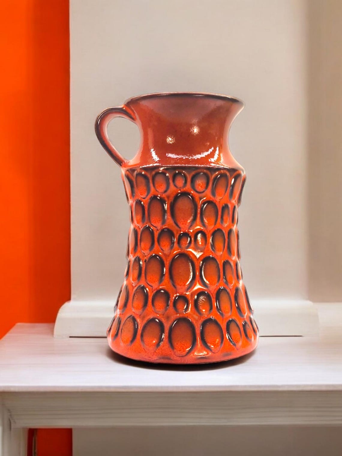 1970s Rare Vintage Ceramic Vase by Jasba Keramik From Retro Shabby Chic ...