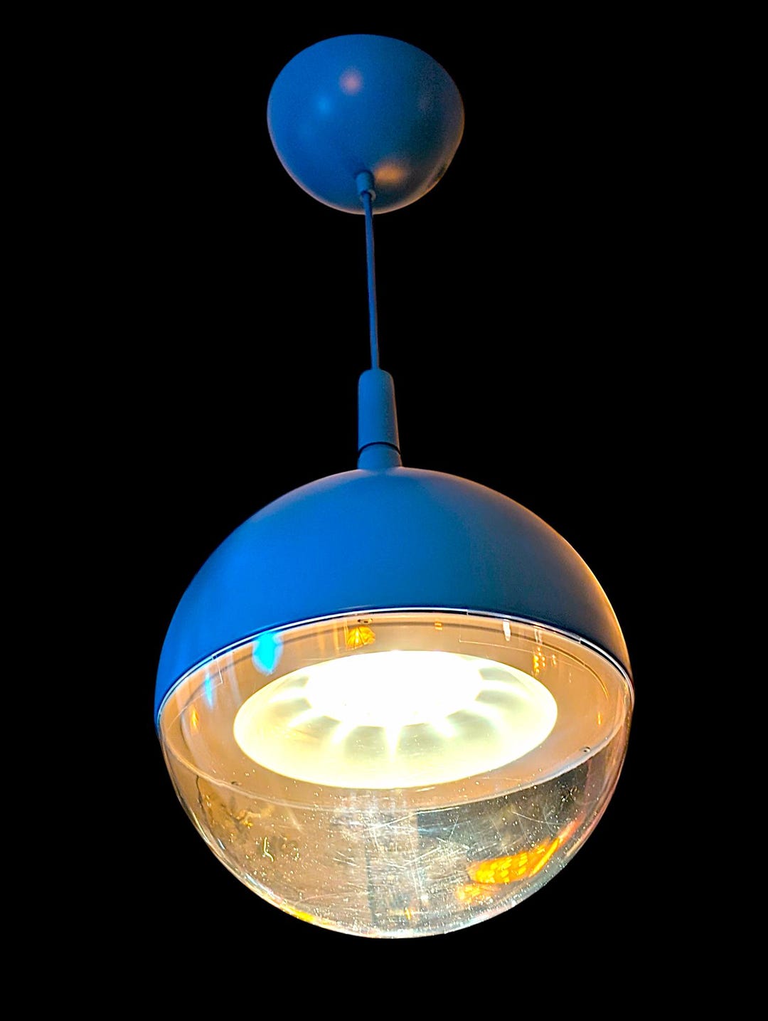 Blue Ikea Vaster Pendant Light From the 90s - Etsy