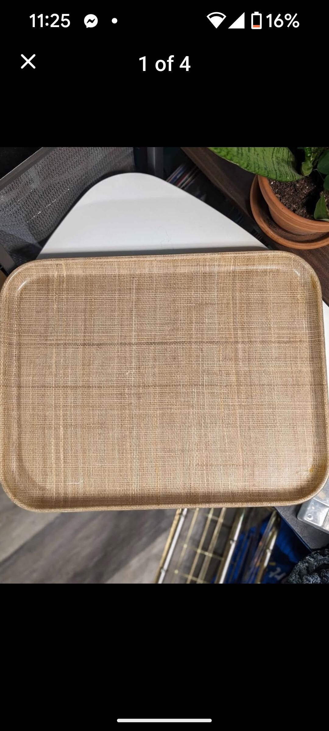 Mid Century Modern Fiberglass Trays - Etsy