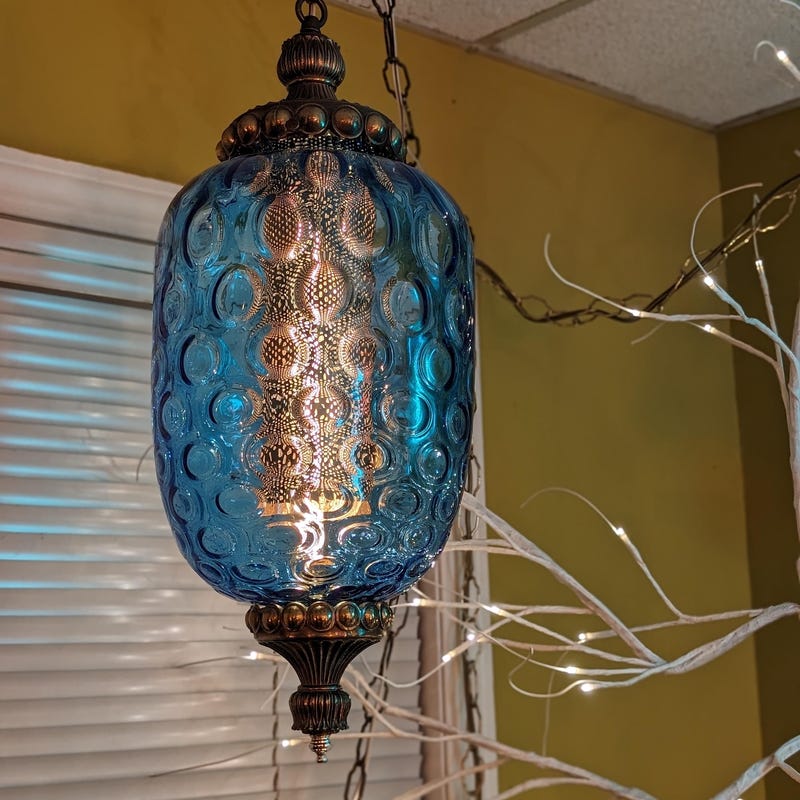 Green Swag Lamp - Etsy