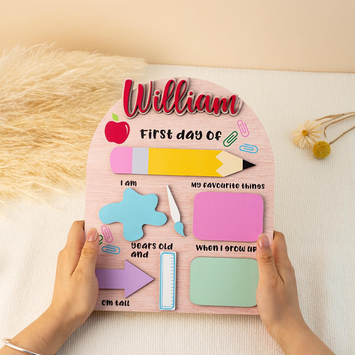 Personalized First and Last Day School Sign, Back to School Sign ...