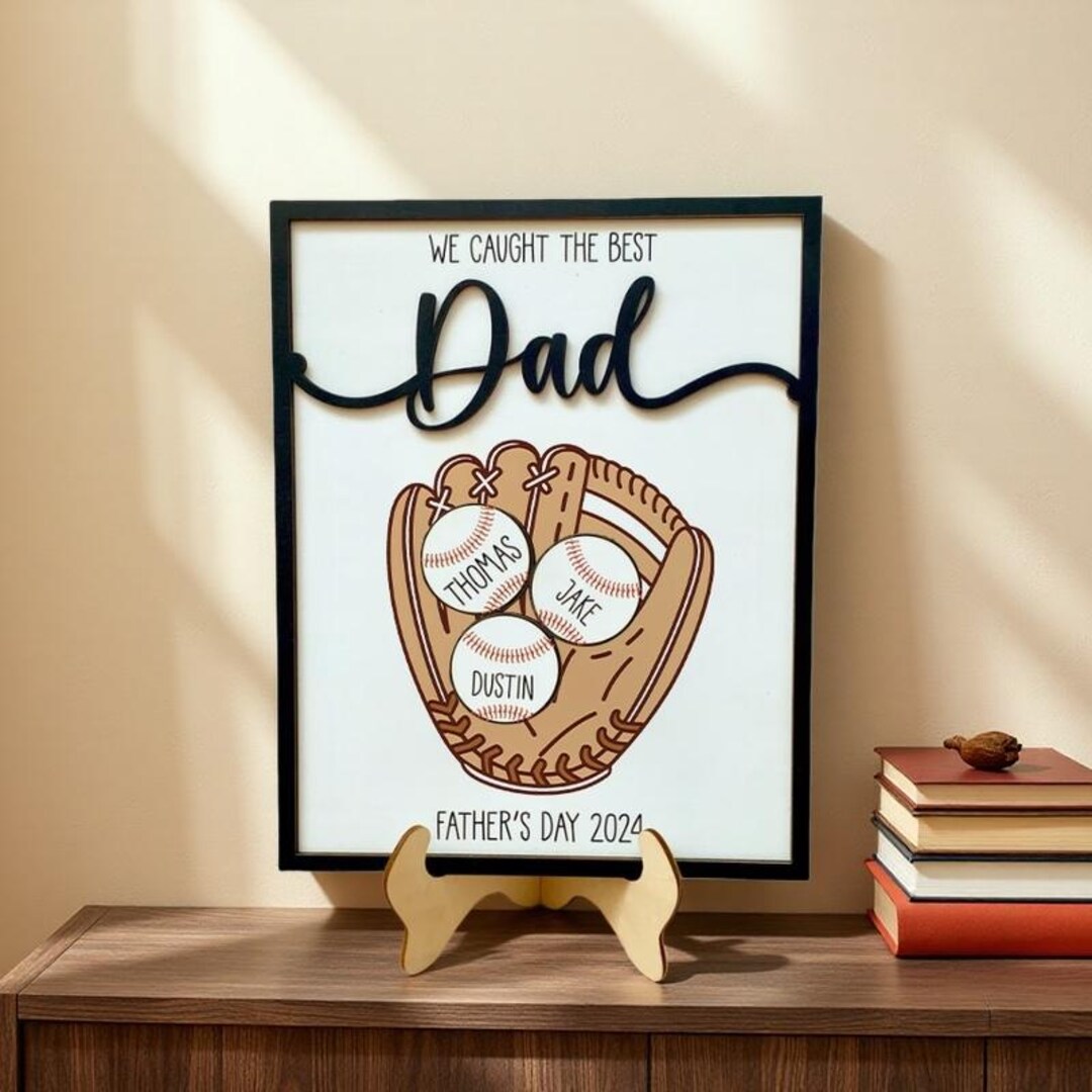 Personalized We Caught the Best Dad, Father’s Day Gift, Custom Kid‘s ...