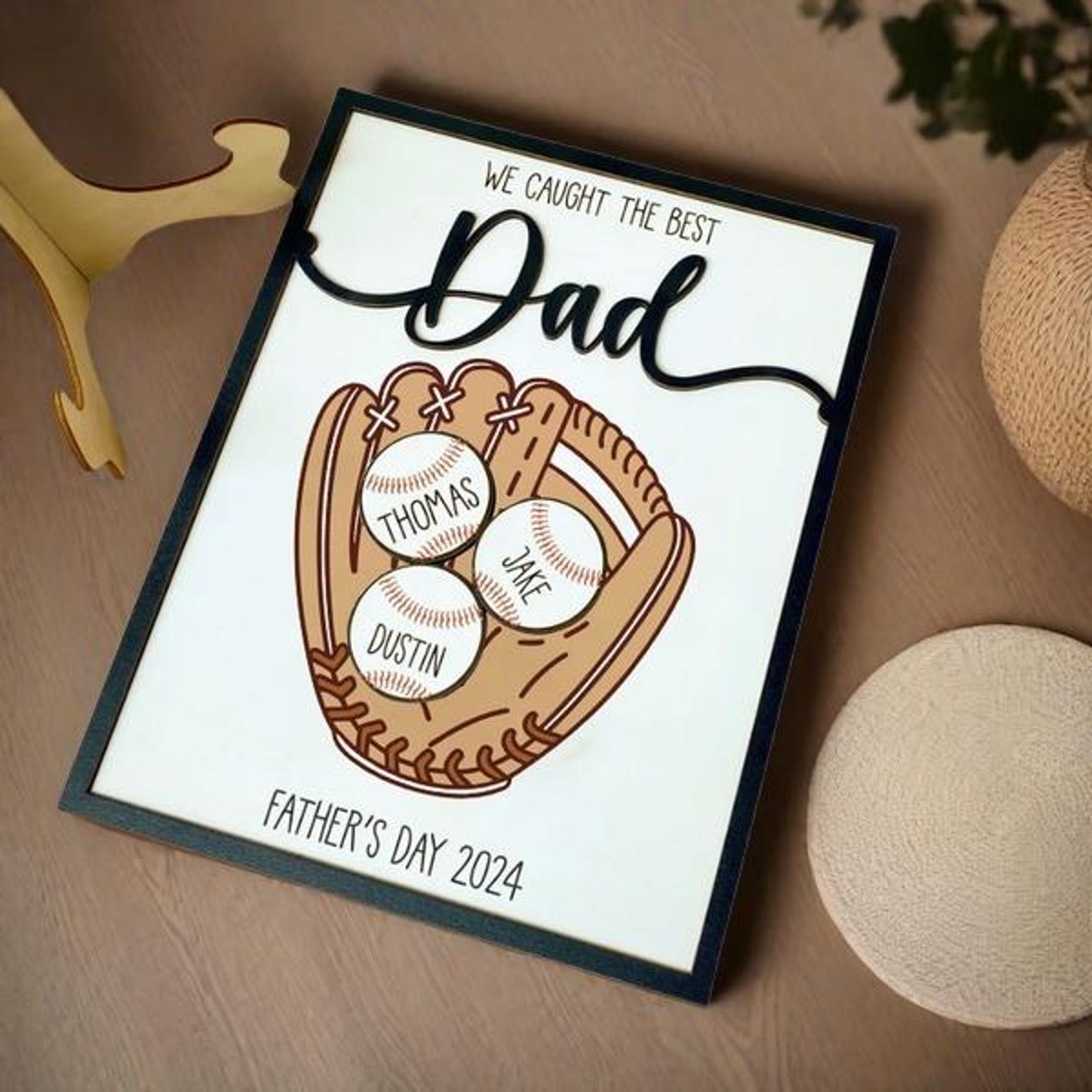 Personalized We Caught the Best Dad, Father’s Day Gift, Custom Kid‘s ...