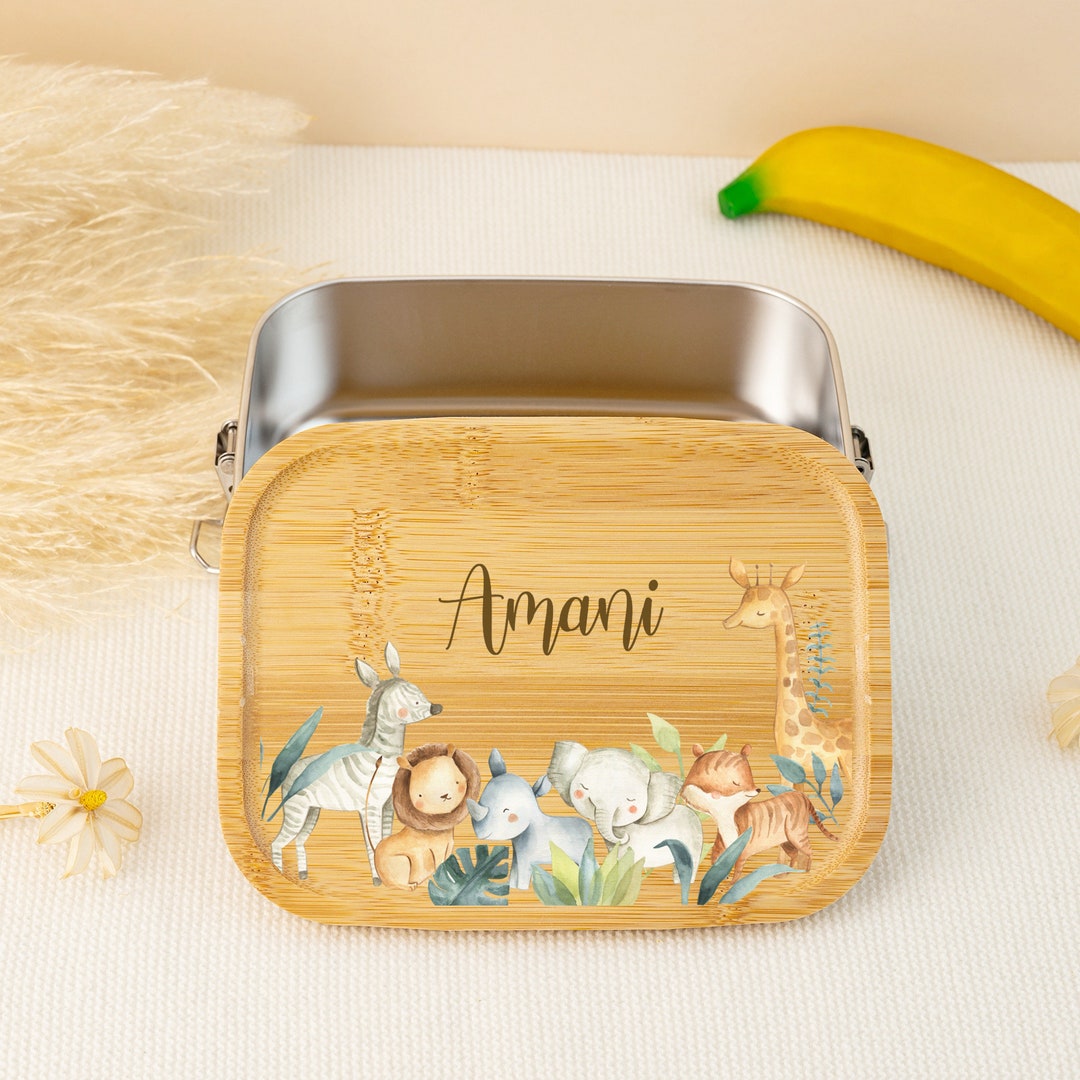 Custom Lunch Box for Kids, Back to School Gift, Wooden Children Lunch ...