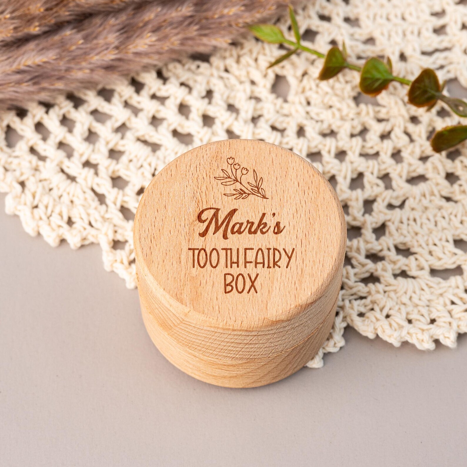 Custom Tooth Fairy Box, Personalized First Tooth Keepsake, New Baby ...