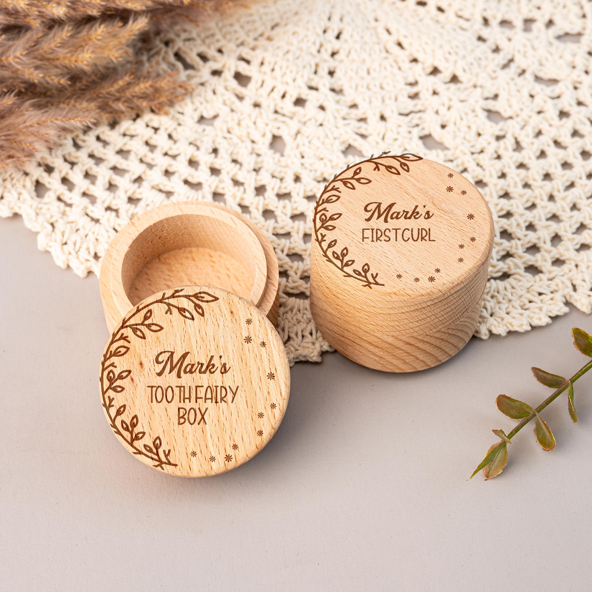 Custom Tooth Fairy Box, Personalized First Tooth Keepsake, New Baby ...