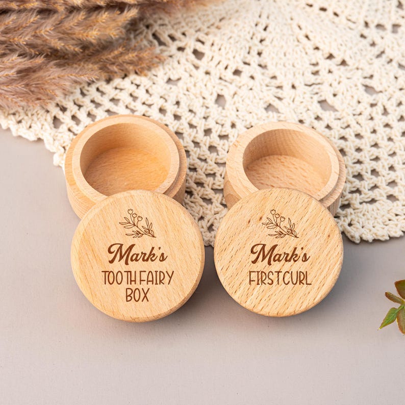 Custom Tooth Fairy Box, Personalized First Tooth Keepsake, New Baby ...