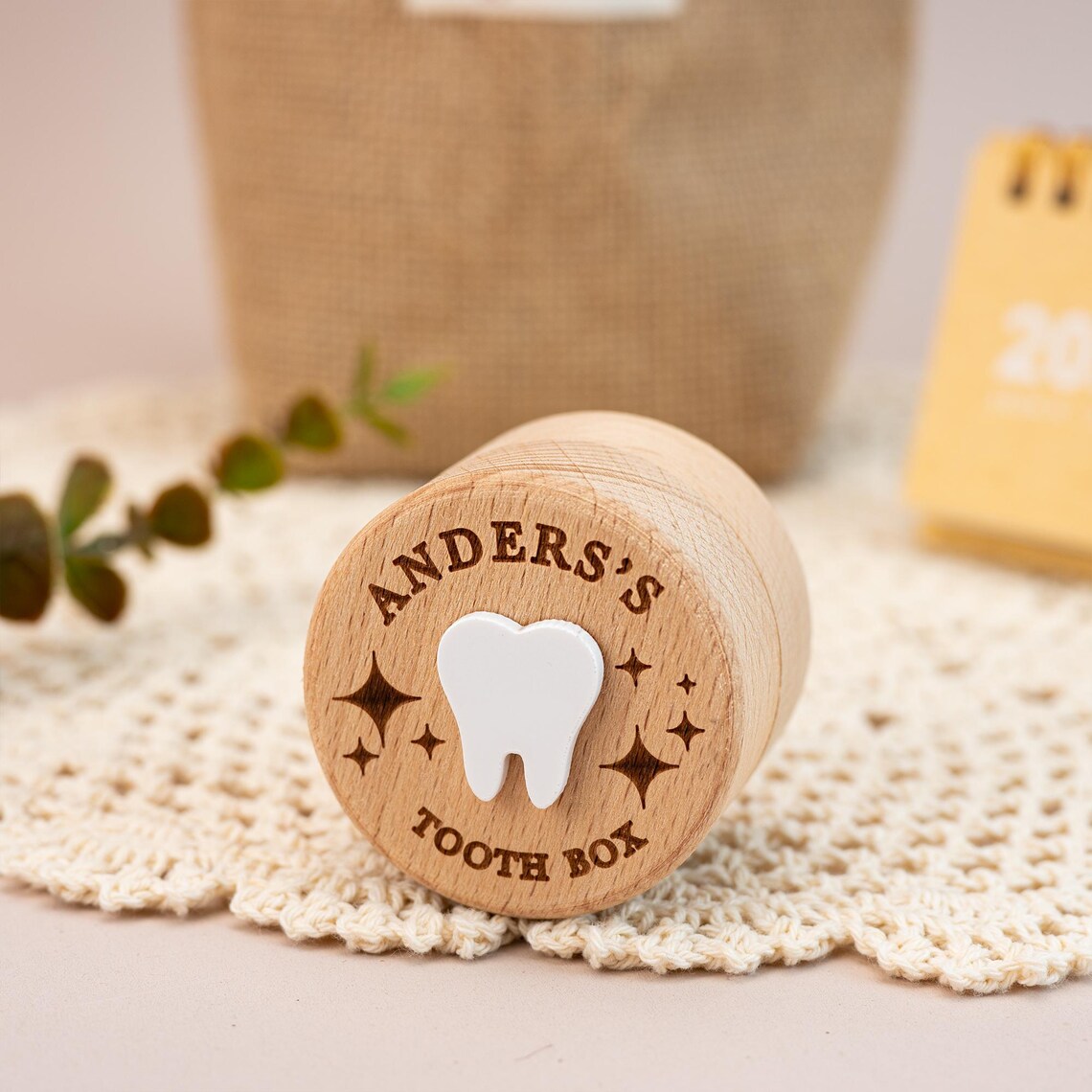 Personalised Tooth Fairy Box, First Tooth Keepsake, New Baby Gift, Wood ...