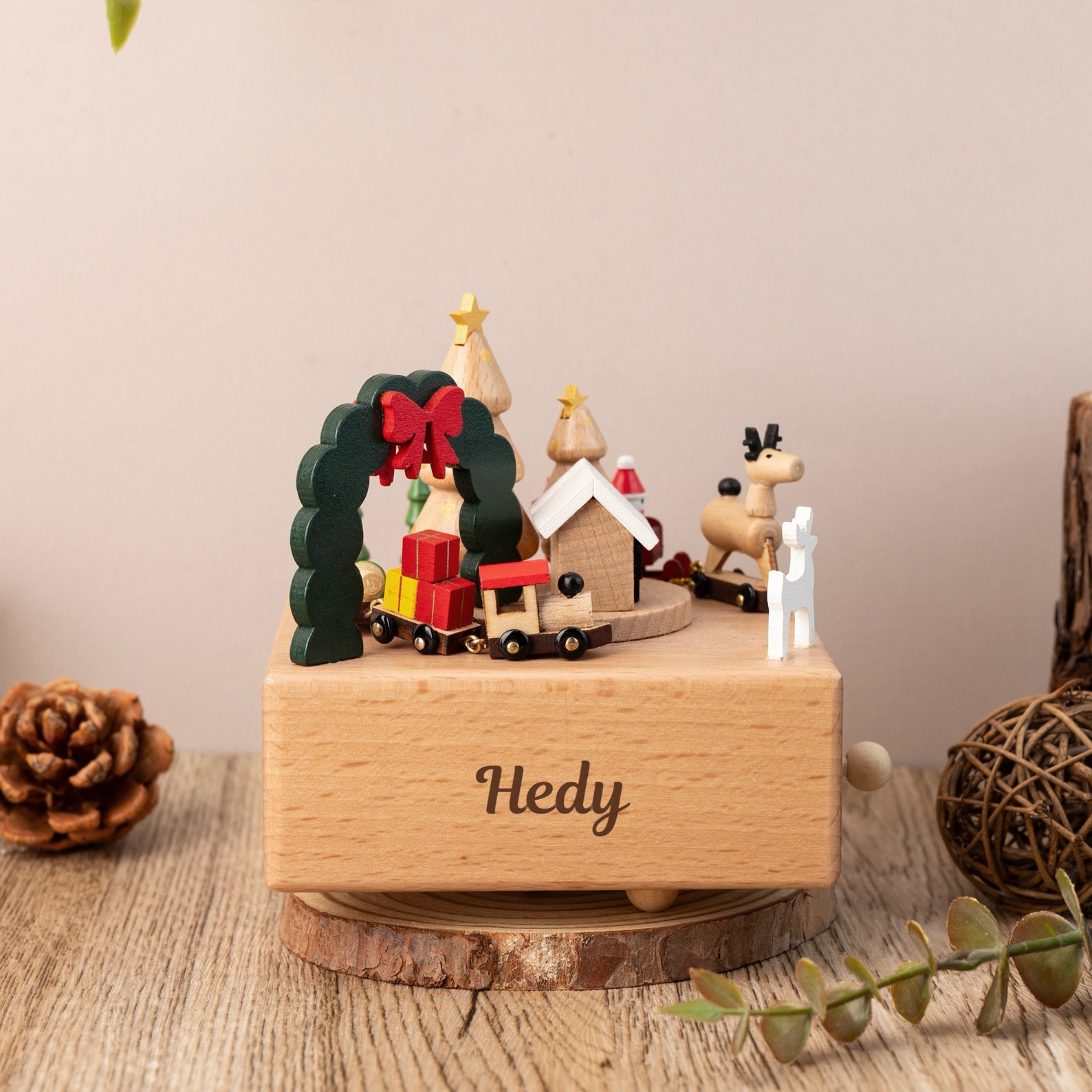 Personalized Musical Carousel,christmas Music Box Gifts,baby Birthday ...