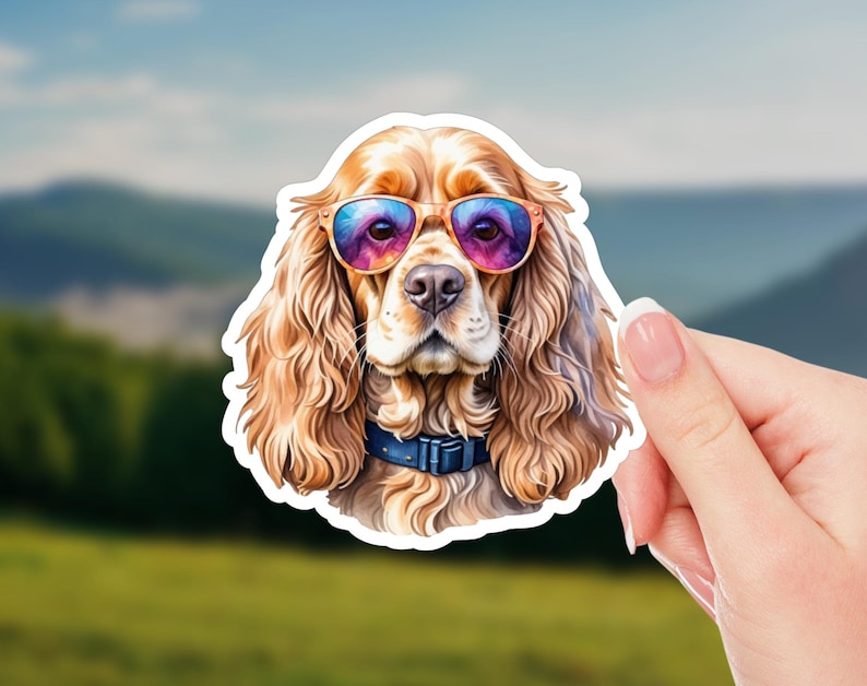 Cocker Spaniel Sticker: Cute Dog Vinyl Decal for Pet Lovers - Etsy