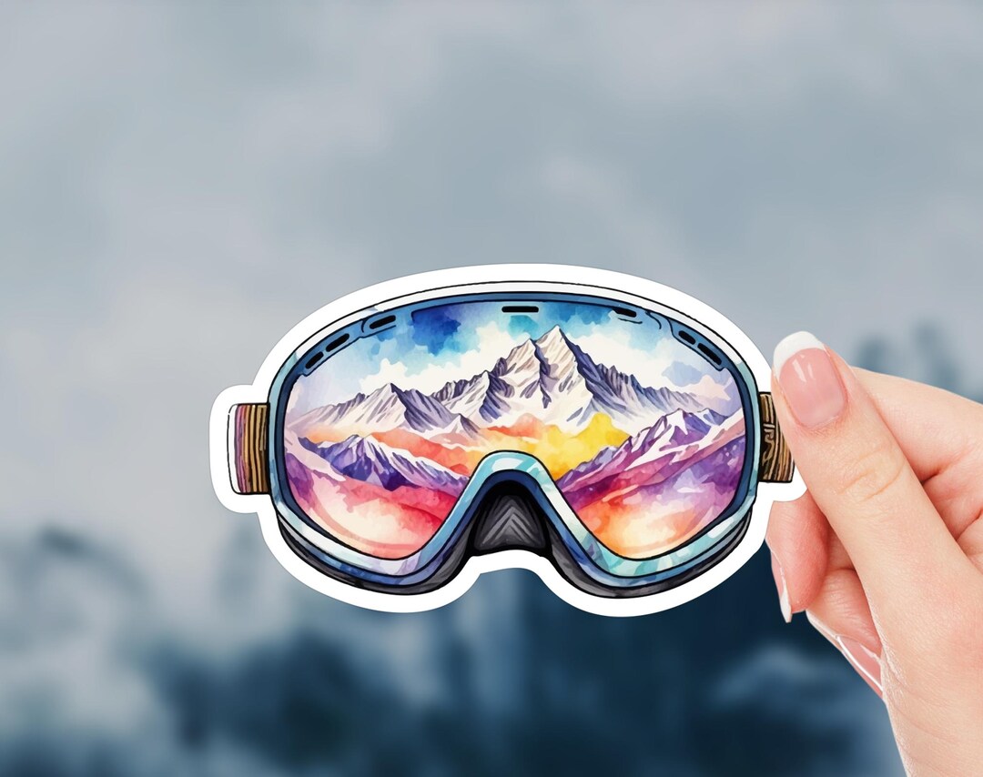 Cool Snow Goggles Sticker: Winter Sports Fun - Etsy