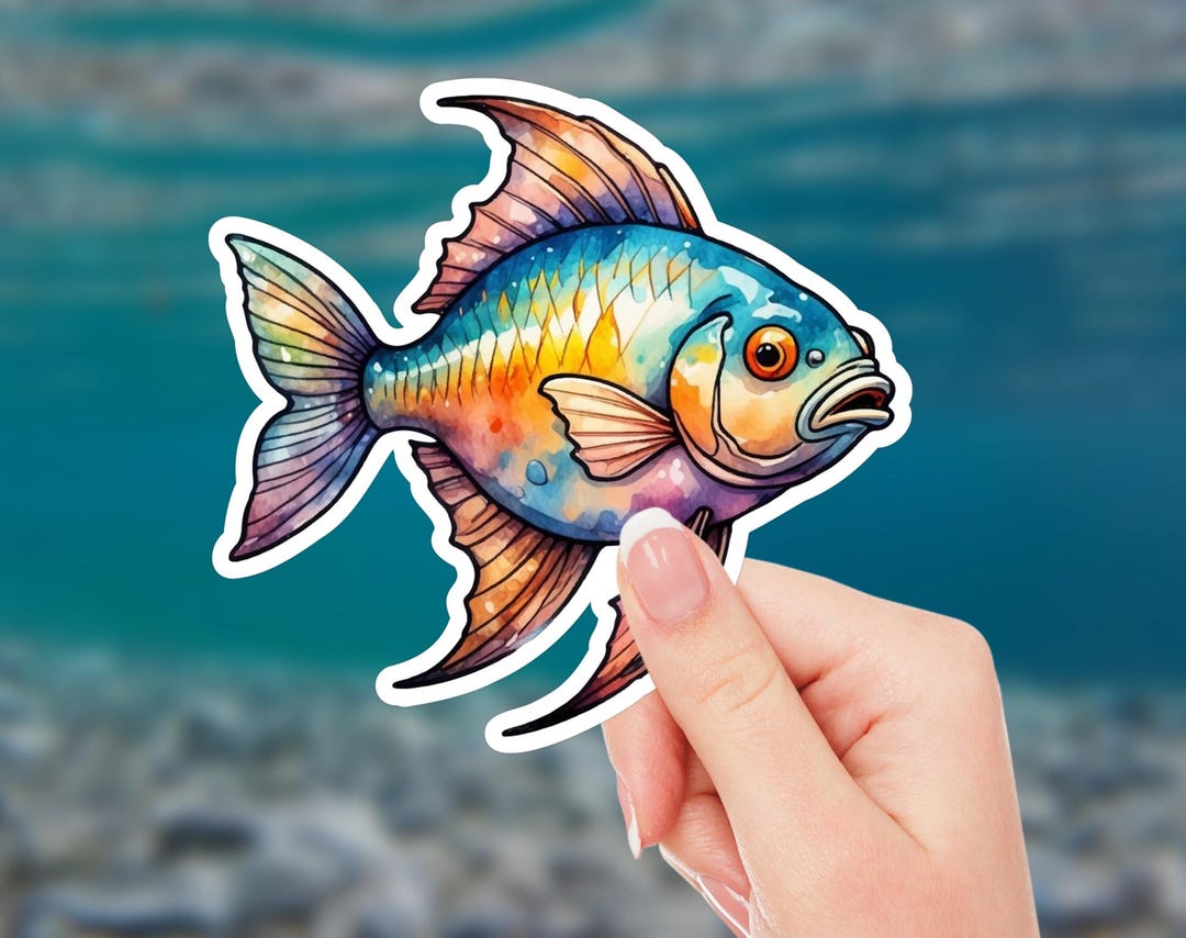 Carp Fish Sticker: Elegant Koi Vinyl Decal - Etsy