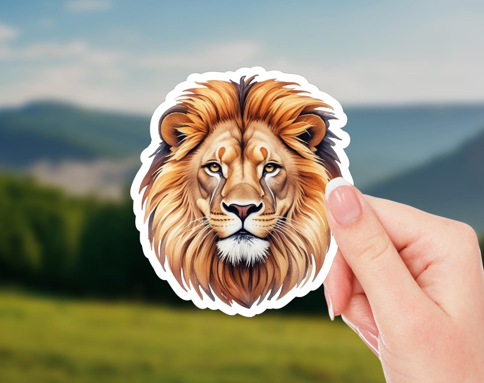 Lion Sticker – Wild Animal Vinyl Decal for Laptops & More - Etsy