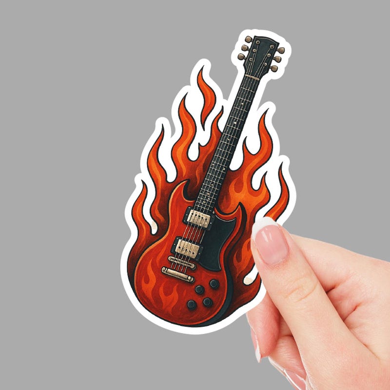 Guitar Stickers - Etsy