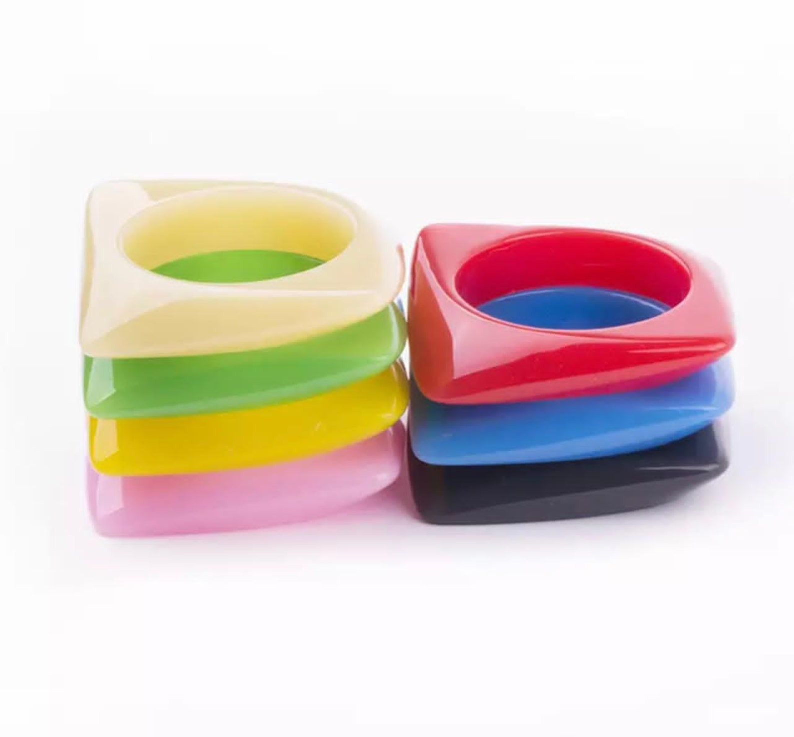Retro Resin Bracelet for Women, Acrylic Bangle Bracelets in Multiple ...