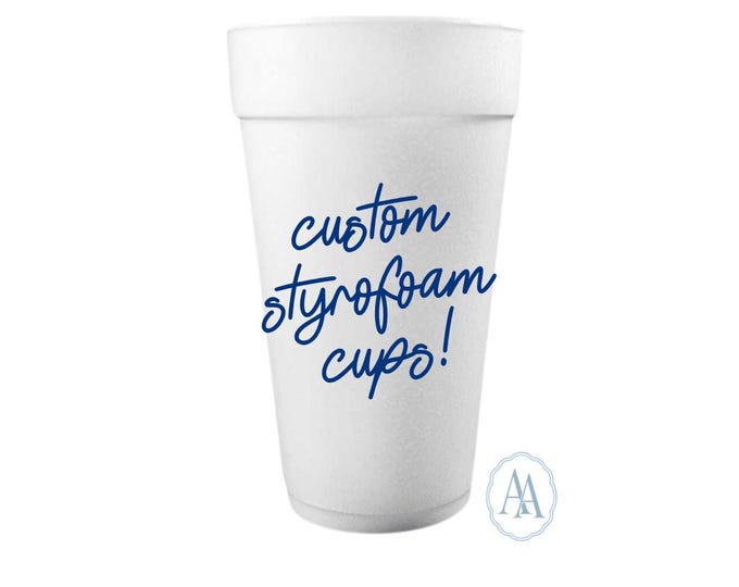 Custom Styrofoam Cups - Etsy Canada