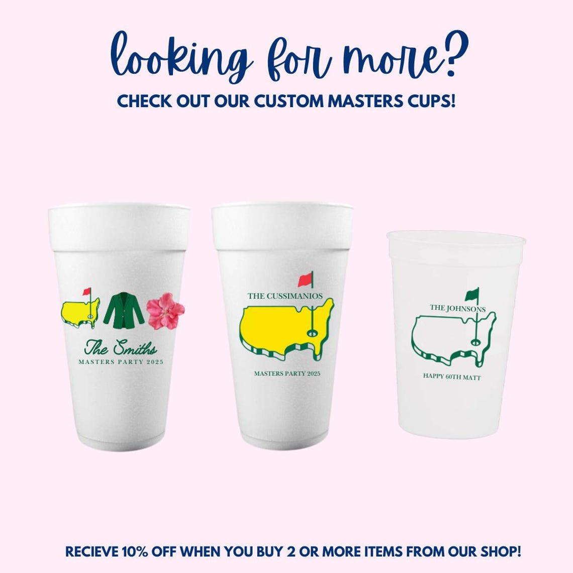 Hand-painted Masters Golf Banner | Custom Party Decor - Etsy