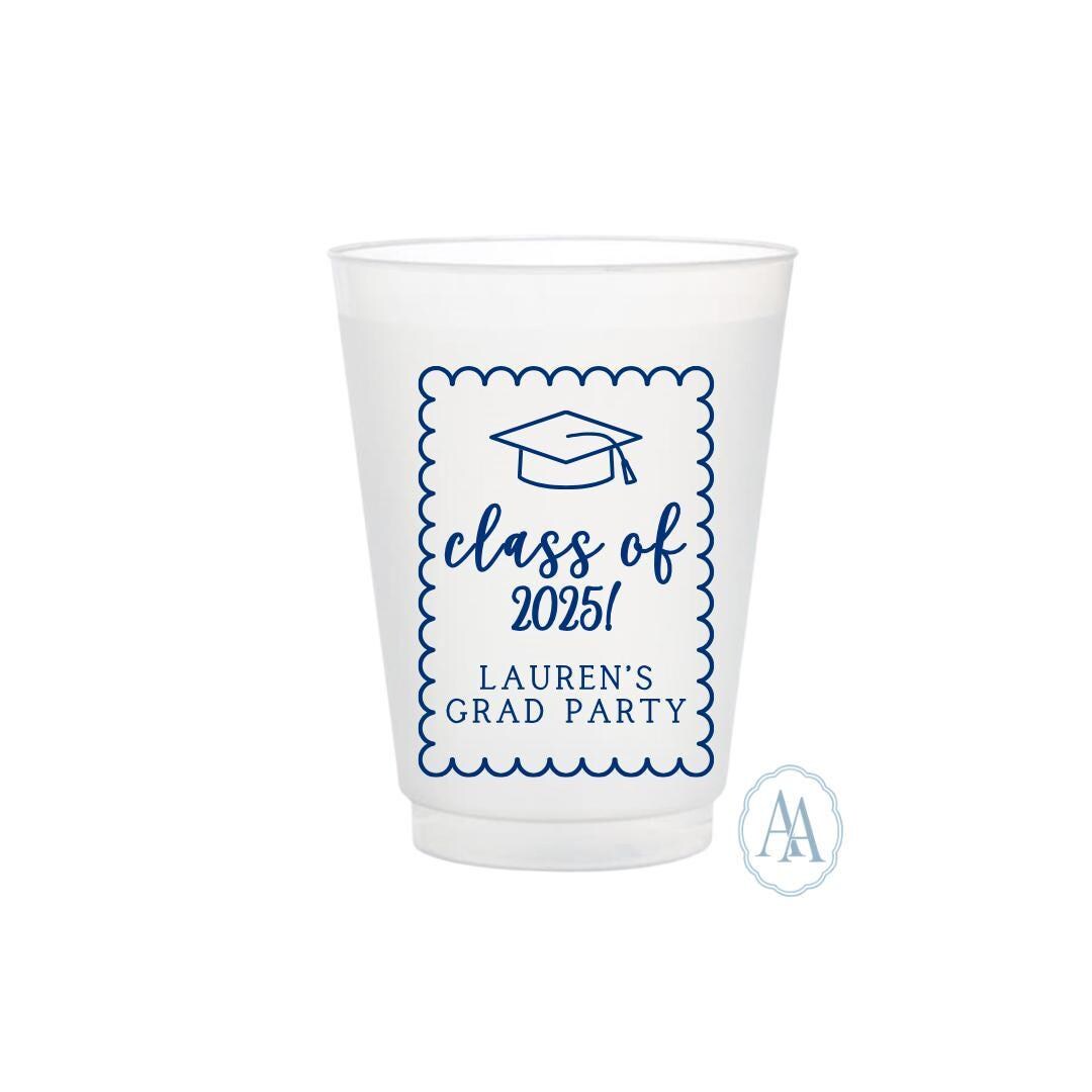 Personalized Graduation Party Cups | Reusable Plastic, Custom Design - Etsy