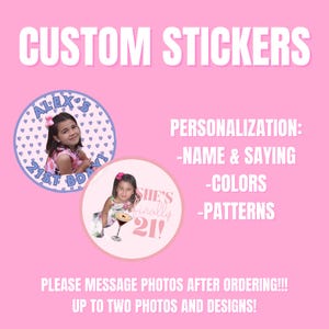 Custom 21st Birthday Party Bundle | Sign, Stickers, Cups & Painted ...