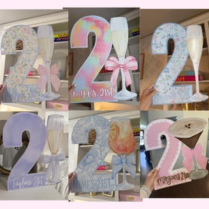 21st Birthday Sign | Custom 21 Sign With Boa! Sign Nights & 21st ...