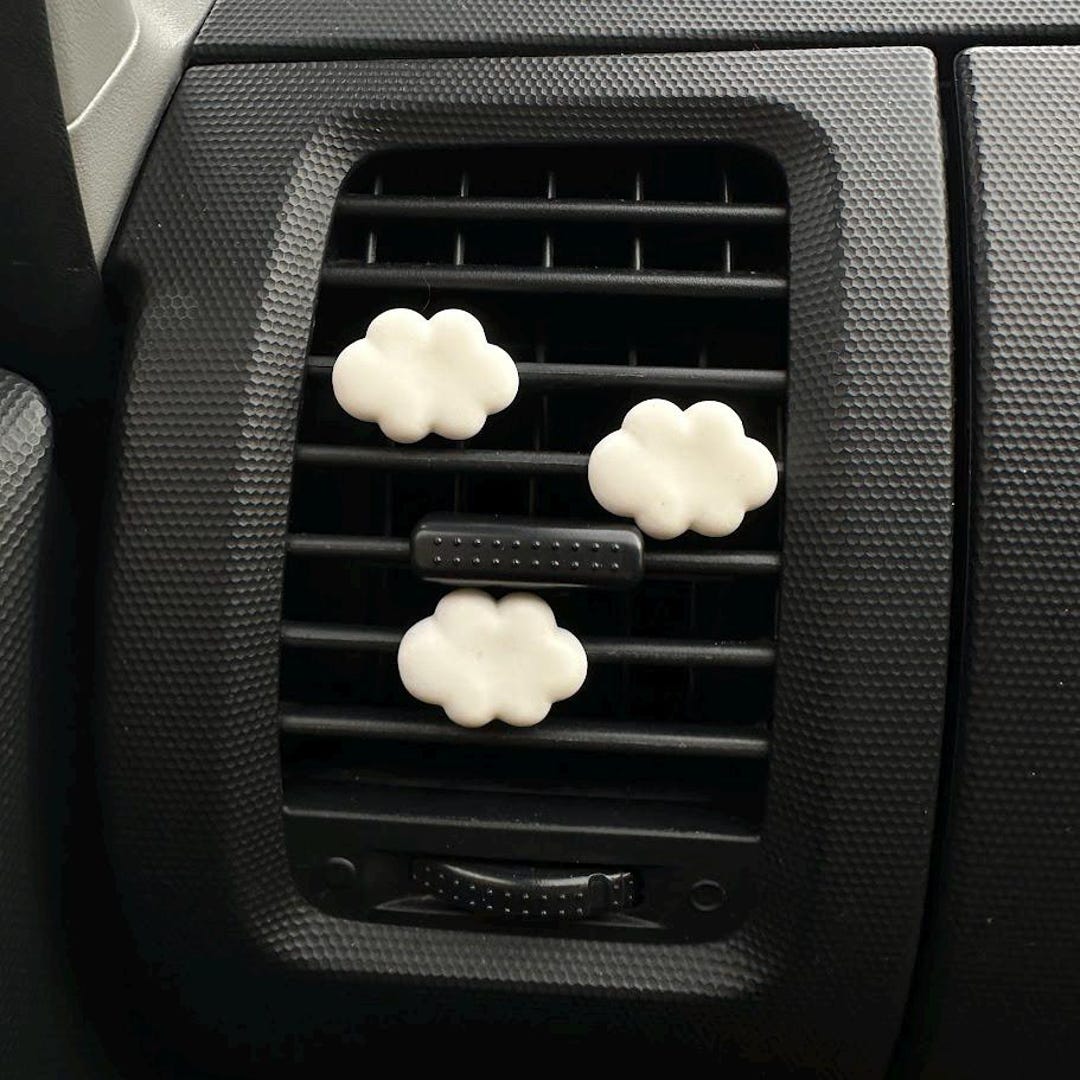 3/4/5 Pcs Cute White Clouds Car Air Conditioning Vent Clips Car Decor ...