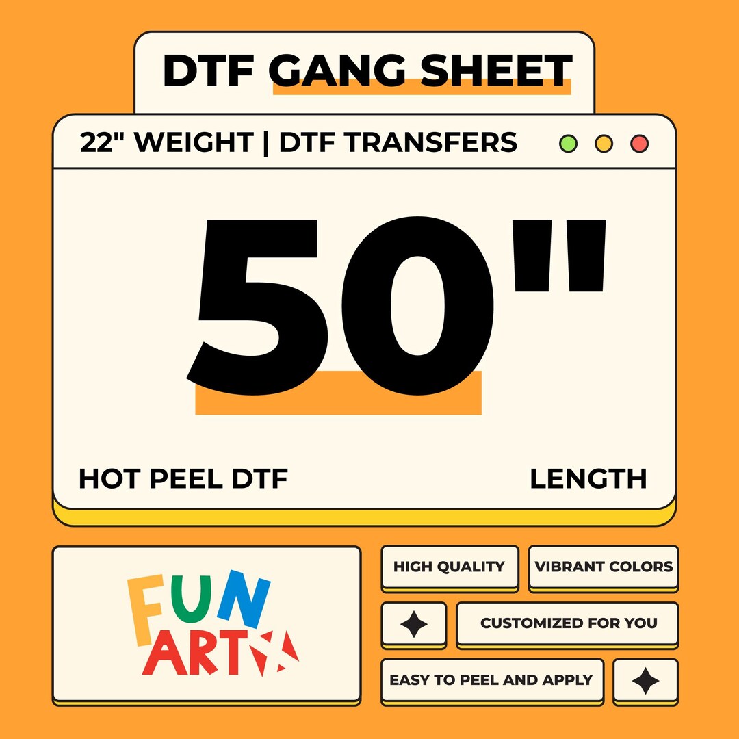 Gang Sheet Print, Direct to Film, Custom Transfer Gang Sheet, Ready to ...