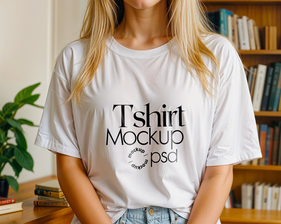 Gildan 64000 White, Gildan T-shirt Mockup PSD , Gildan 64000 Model ...