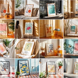100+ Frames Mockup PSD Bundle: Wall Art Display - Etsy