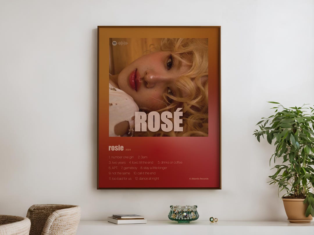 Rose rosie Album Poster Music Wall Art Album Wall Decor Rosie Inspired ...