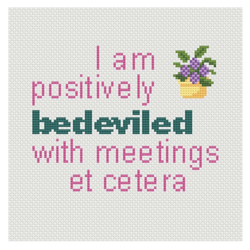 Bedeviled With Meetings - Etsy