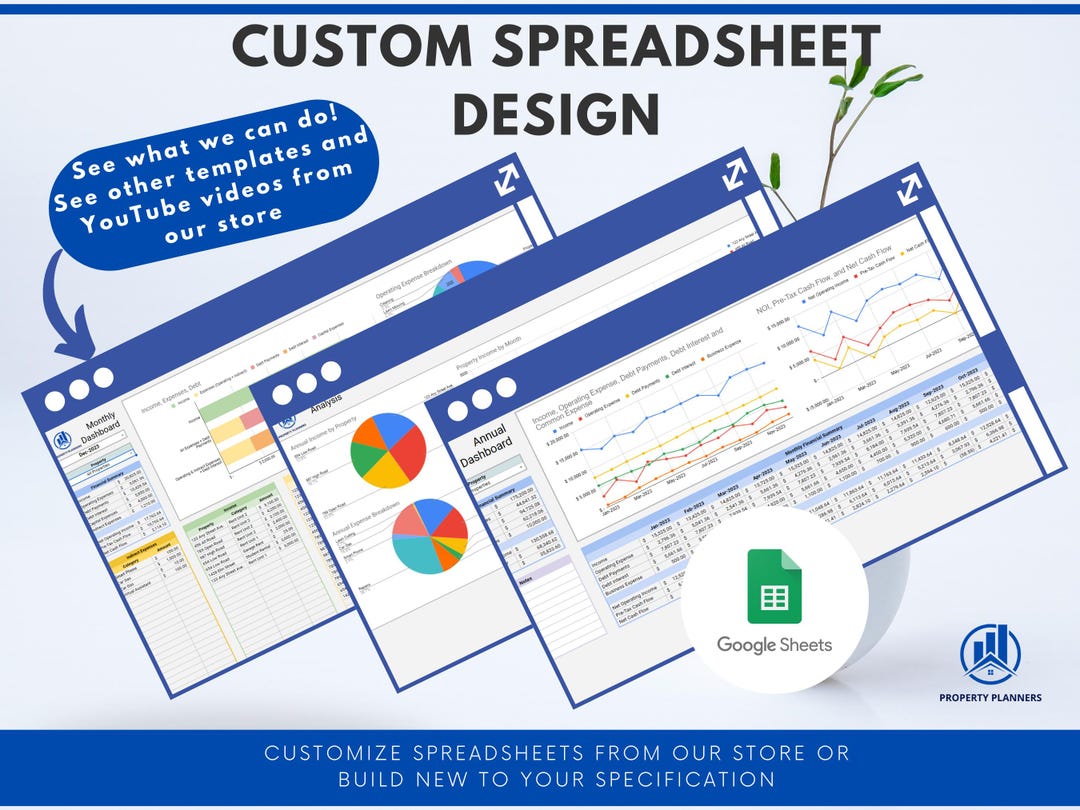 Custom Spreadsheet Design, Rental Property, Bookkeeping, Rent Ledger ...