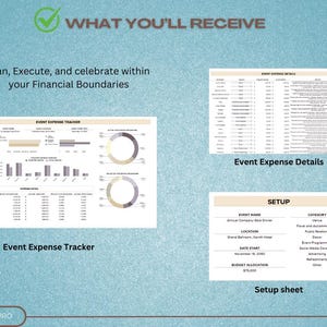 Event Expense Tracker Spreadsheet Template | Instant Download | Google ...