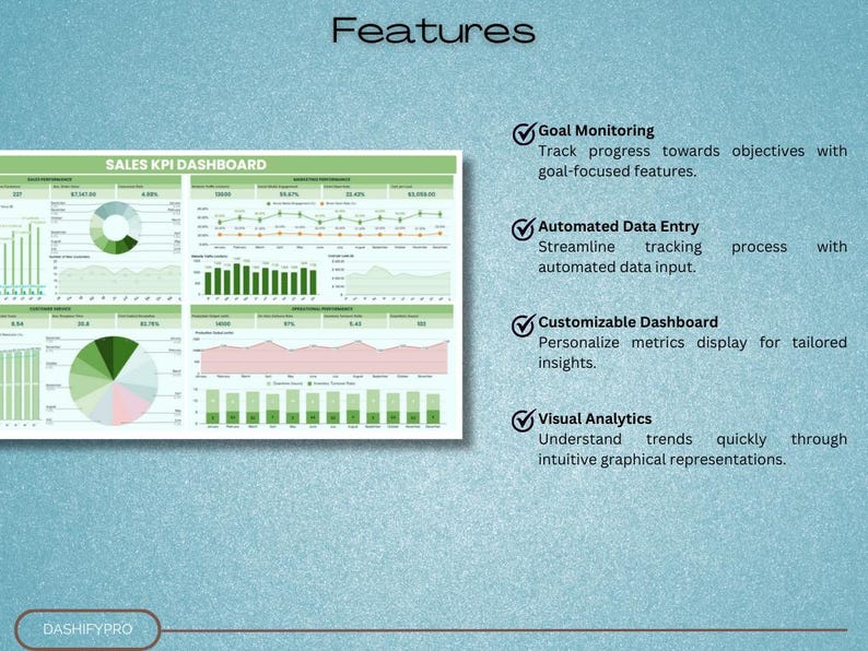 Sales Performance KPI Tracker Template | Track Sales Metrics & Goals ...