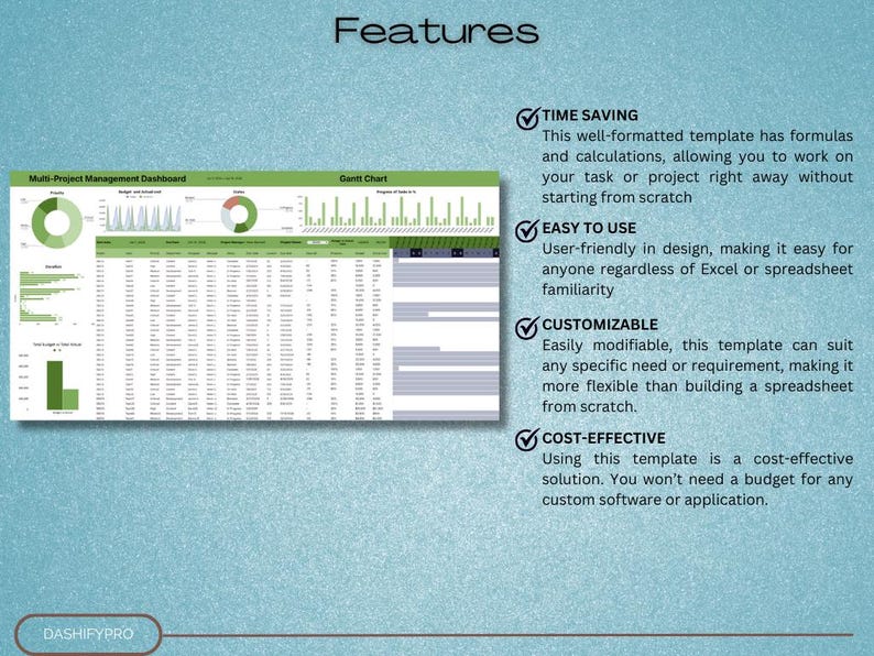 Project Management Dashboard | Multi-projects Dashboard | Multiple ...