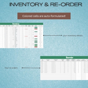 Sales & Inventory Dashboard Google Sheets Template Small Business ...