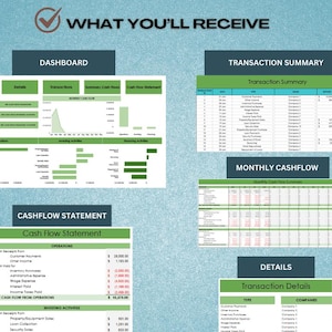 Cash Flow Statement With Dashboard Template | Googlesheets ...