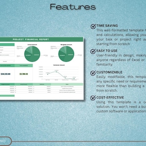 Project Budget Report Dashboard Spreadsheet | Project Cost Matrix ...