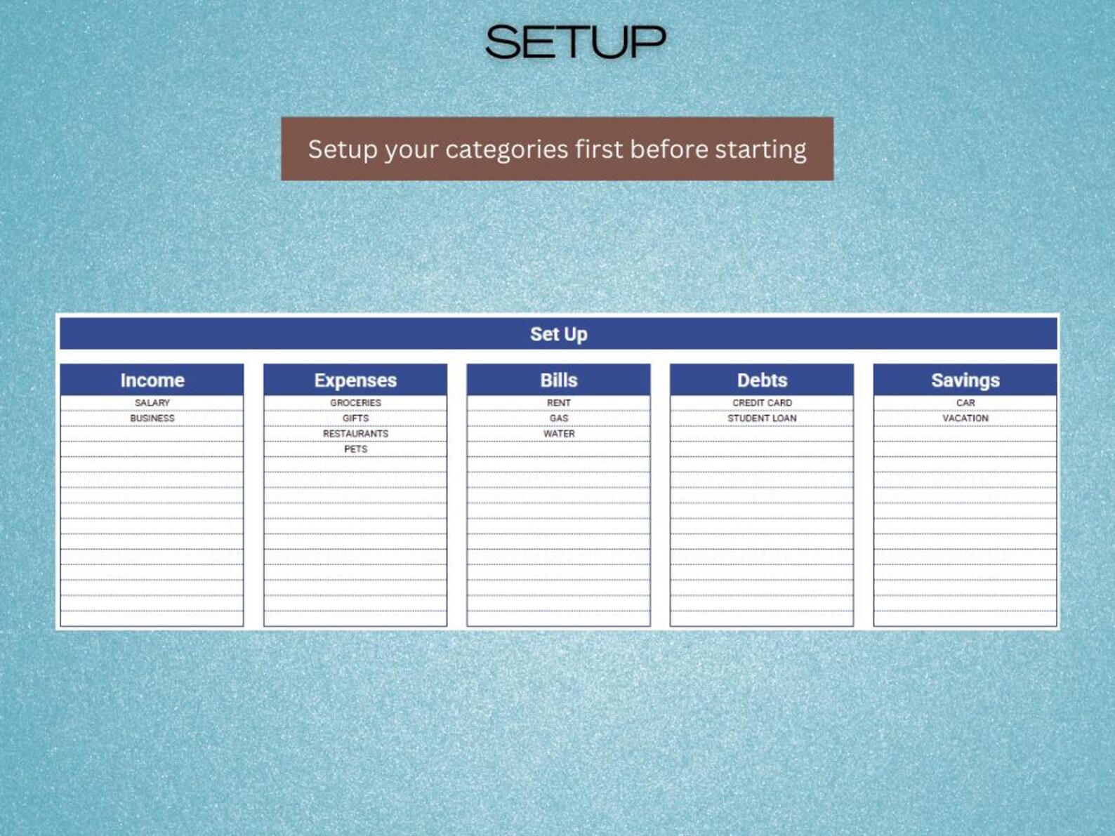 2025 Annual & Monthly Budget Spreadsheet | Income and Expenses Tracker ...