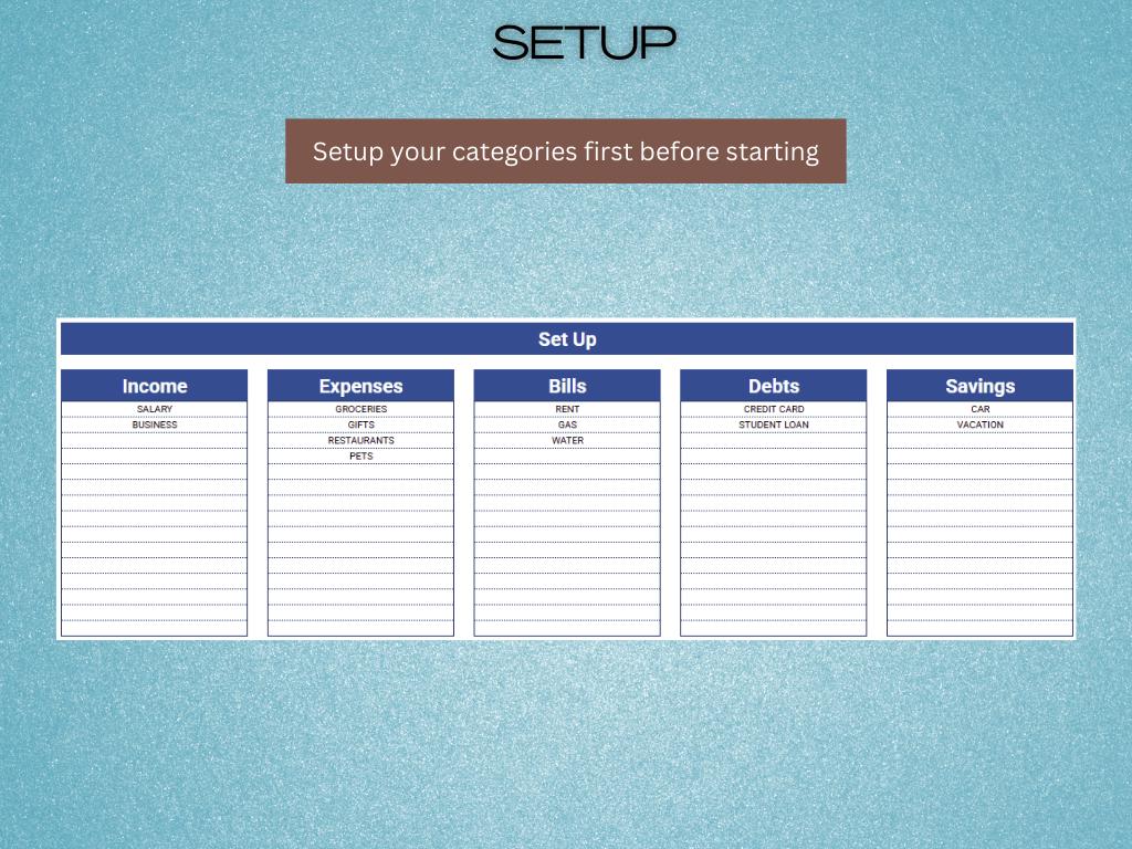 2025 Annual & Monthly Budget Spreadsheet | Income and Expenses Tracker ...